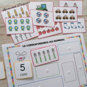 Letter Matching - Number Matching - From 1 to 10 - Different ...