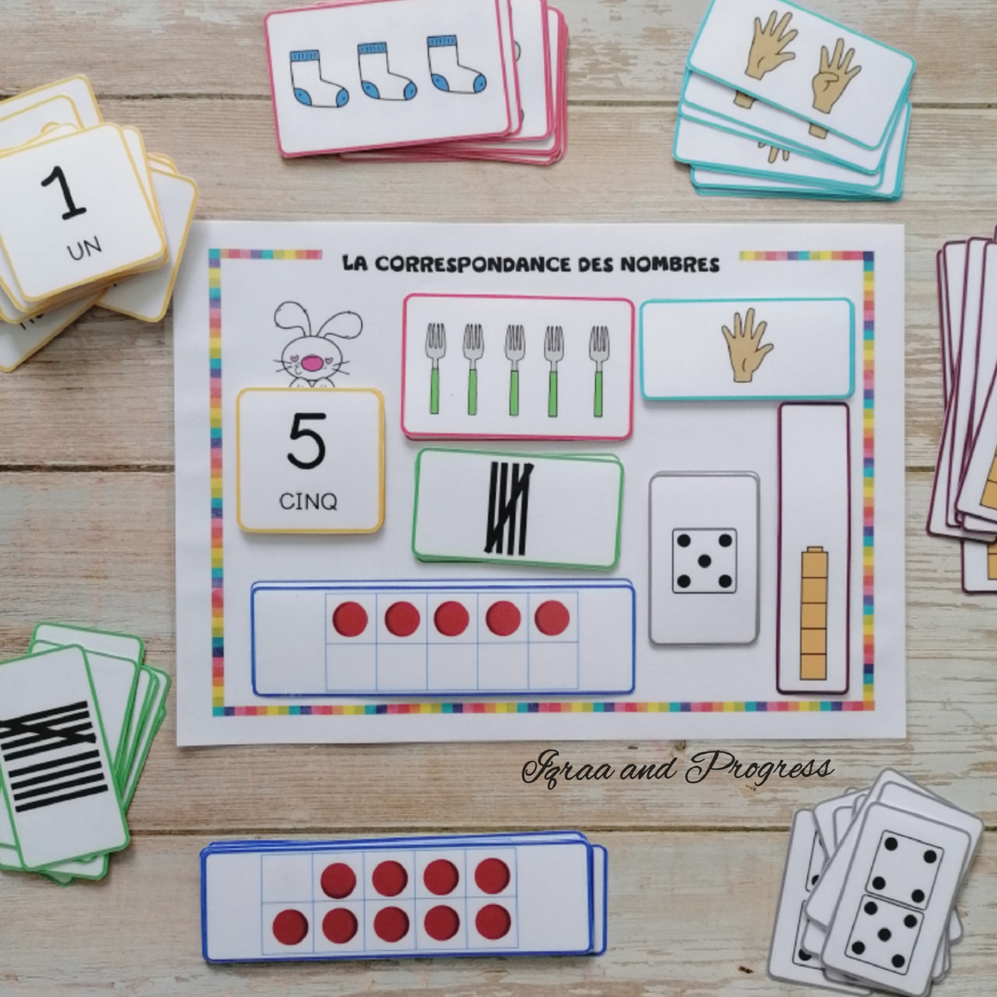 Letter Matching - Number Matching - From 1 to 10 - Different ...