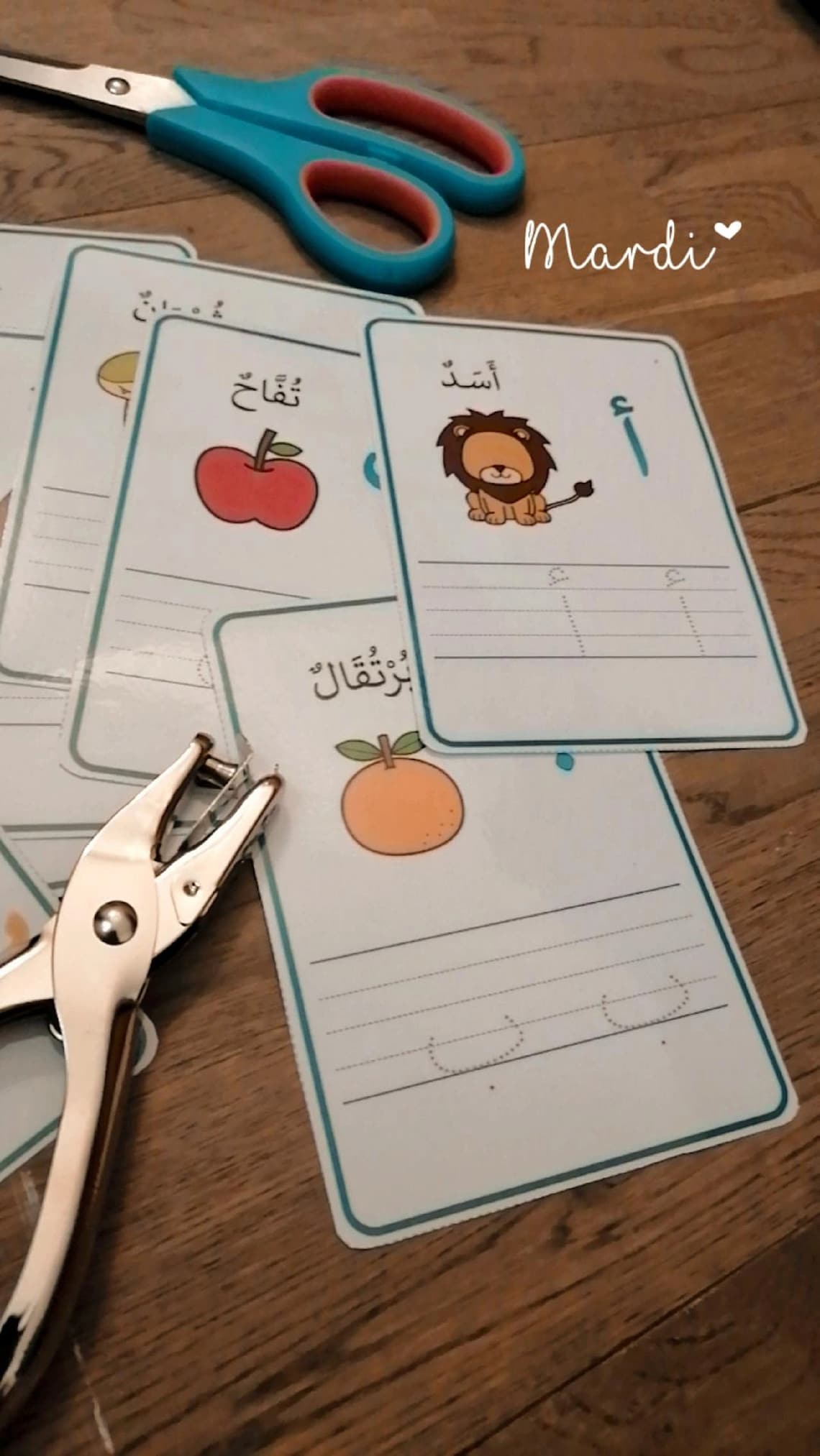 Arabic Letter Tracing Cards - Flashcards- Arabic Alphabet Tracing Cards ...