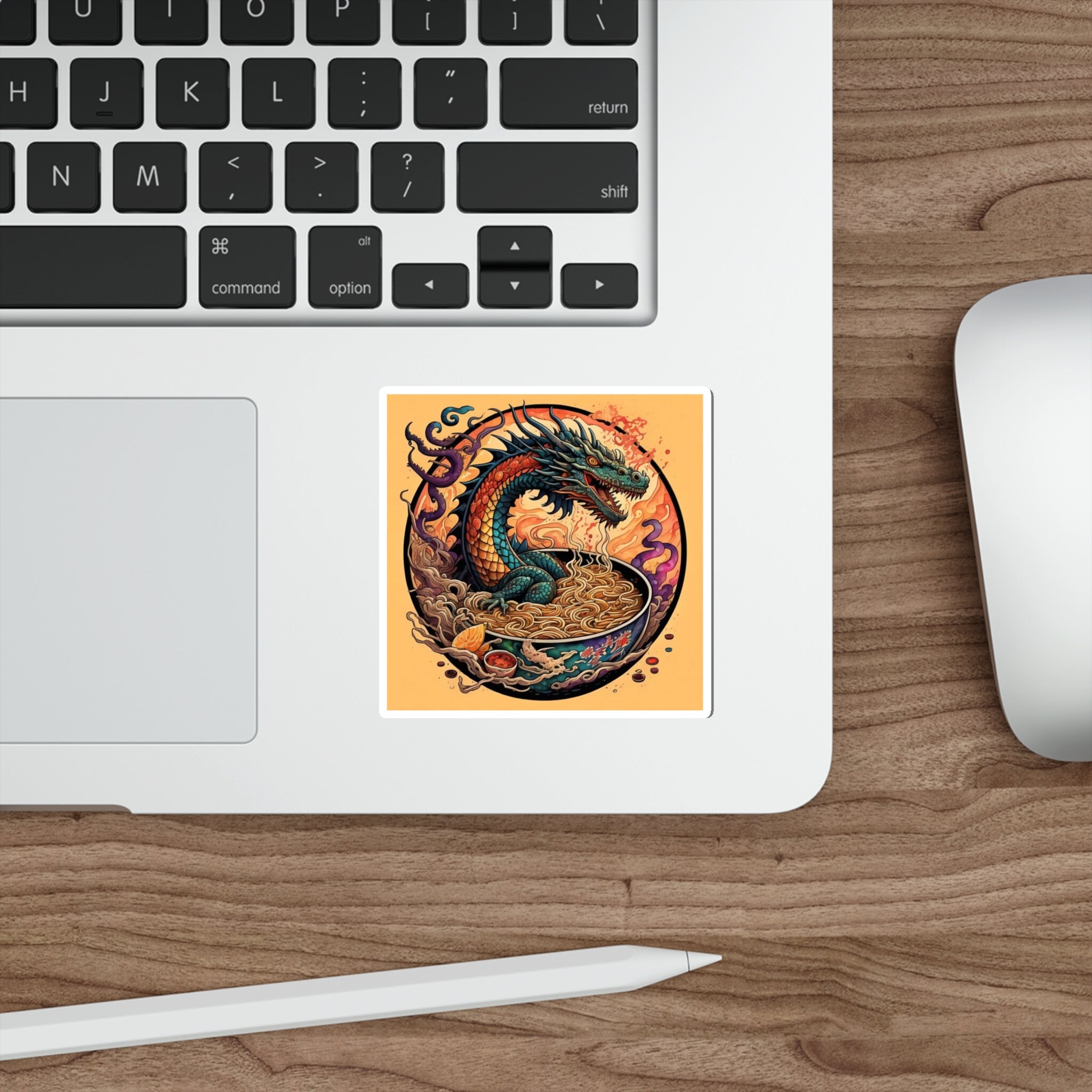 Ramen Dragon Die-cut Stickers - Etsy