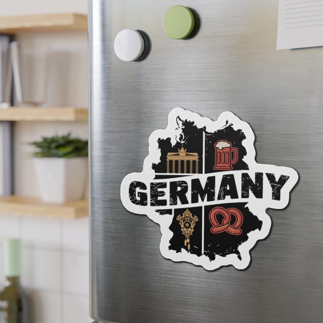 Germany Die-cut Magnets, German Flag, Berlin Souvenir, Refrigerator ...