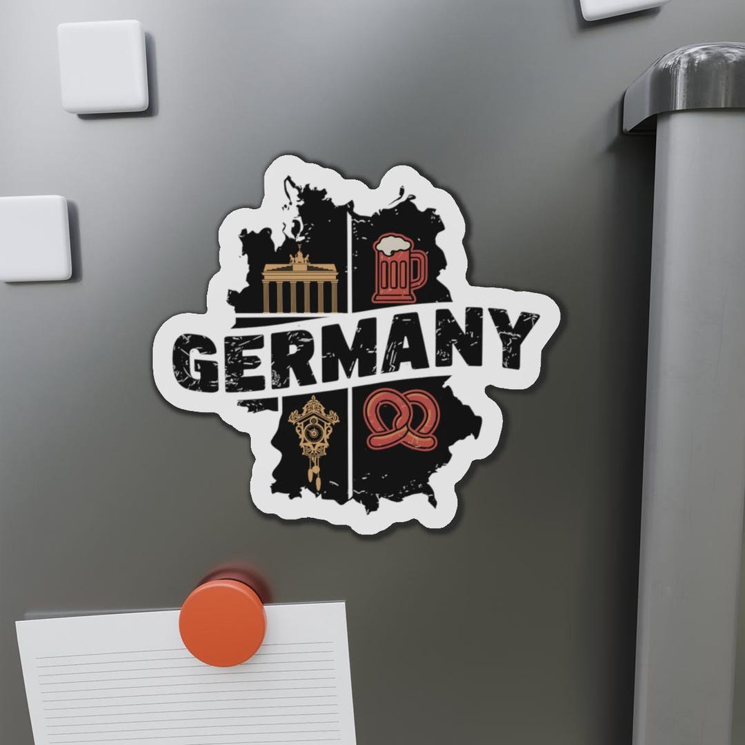 Germany Die-cut Magnets, German Flag, Berlin Souvenir, Refrigerator ...