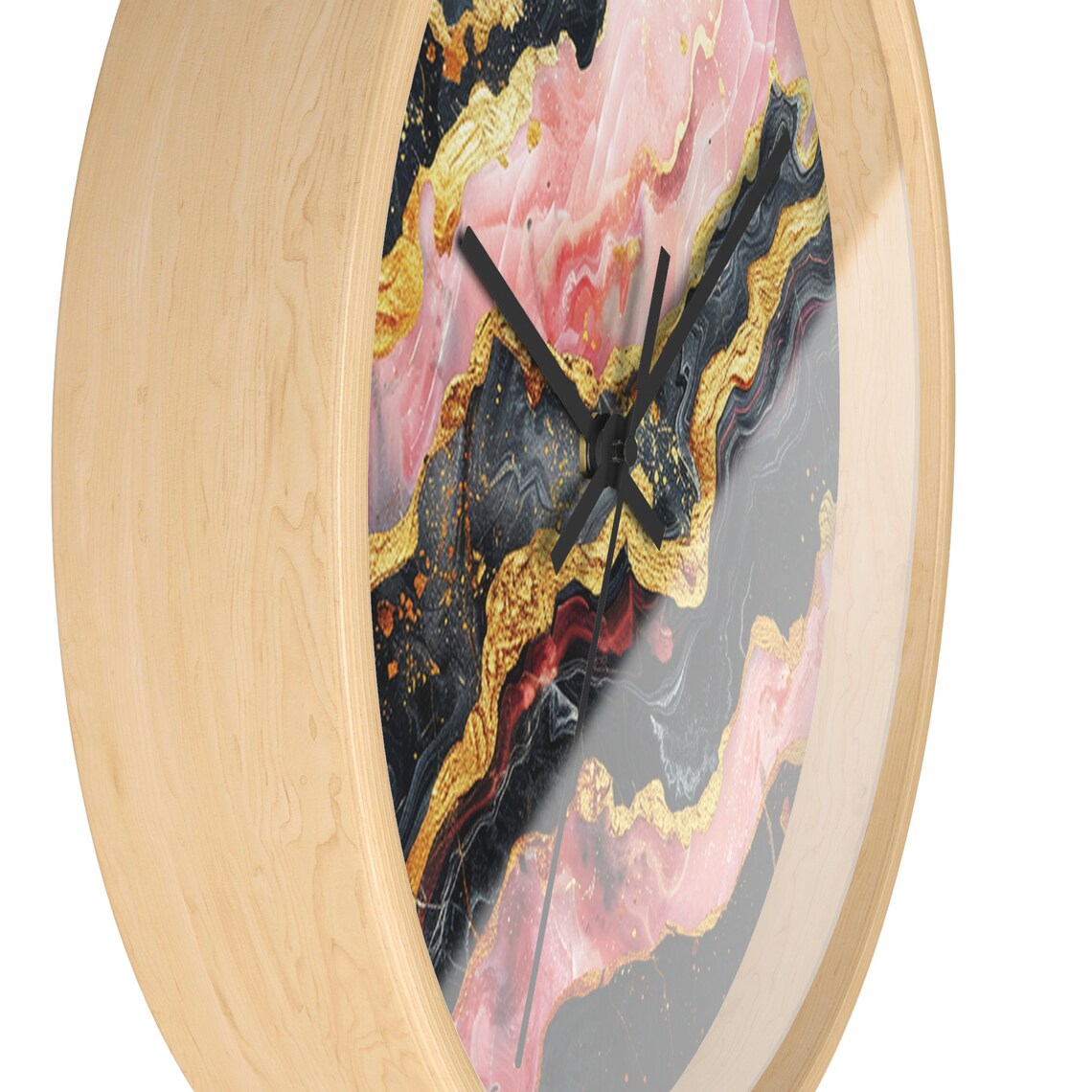 Stunning Marble Texture Effect Premium Silent Wall Clock - Etsy