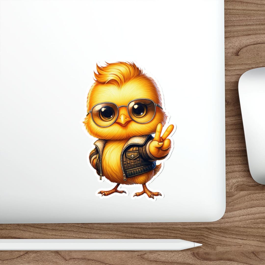Charming Chick Die-cut Stickers, Cute Laptop Decor, Fun Party Favors ...