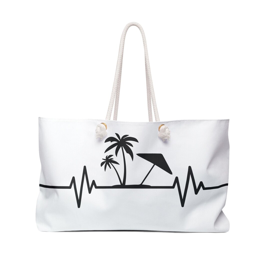 Tropical Beach Heartbeat Weekender Bag: Travel Duffel, Overnight Tote ...