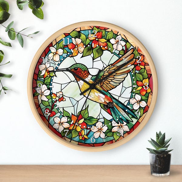 Stained Glass Clock - Etsy