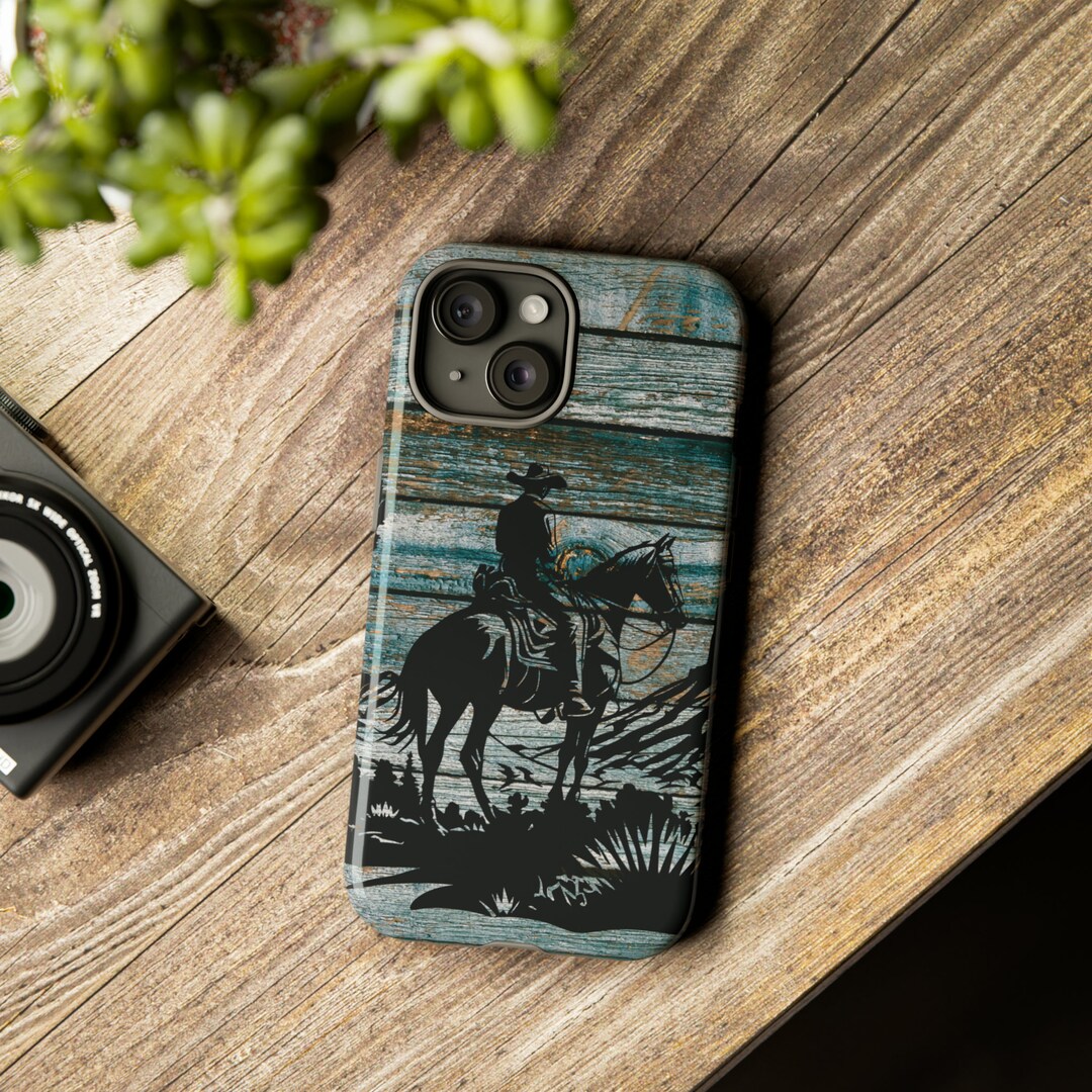 Western Cowboy Rustic Wood Texture Premium Tough Cases - Etsy