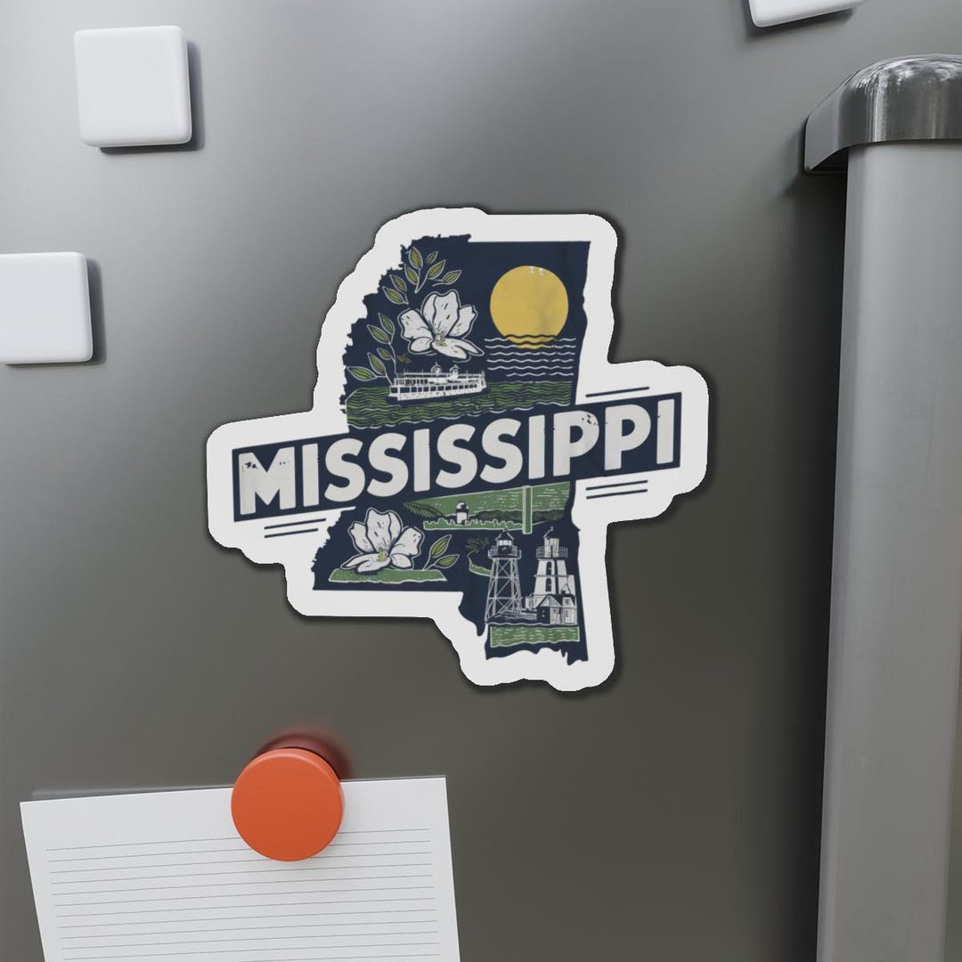 Mississippi State Iconic Symbols Die-cut Magnets - Etsy