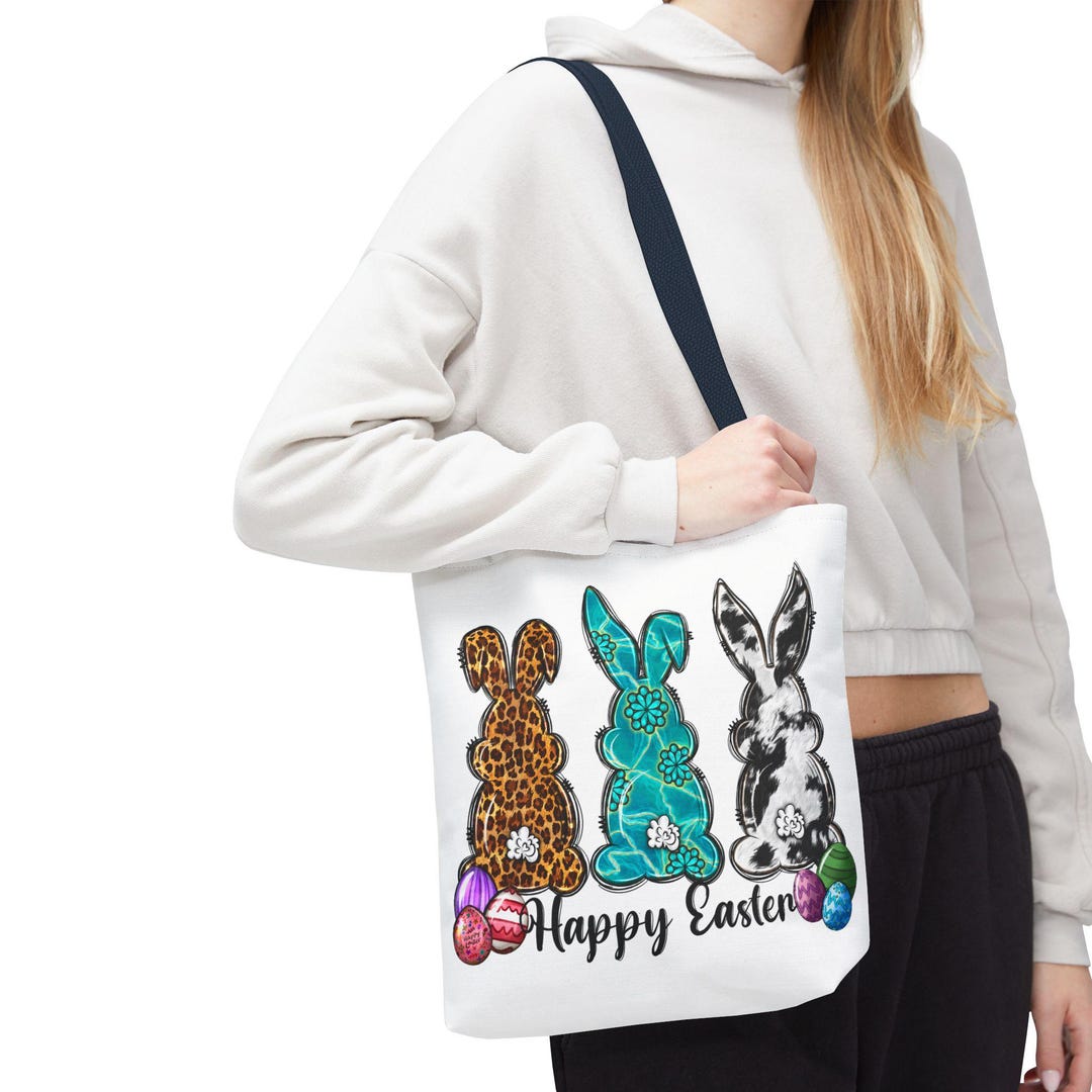 Easter Peeps Tote Bag, Bunny Tote, Spring Shopping Bag, Easter Gift ...