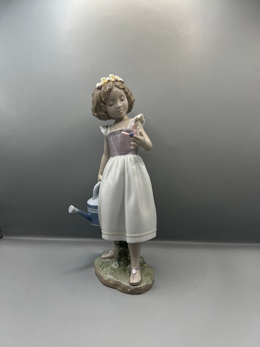 Vintage Lladro Good Morning Butterfly 8520 Collectible Figurine Girl ...