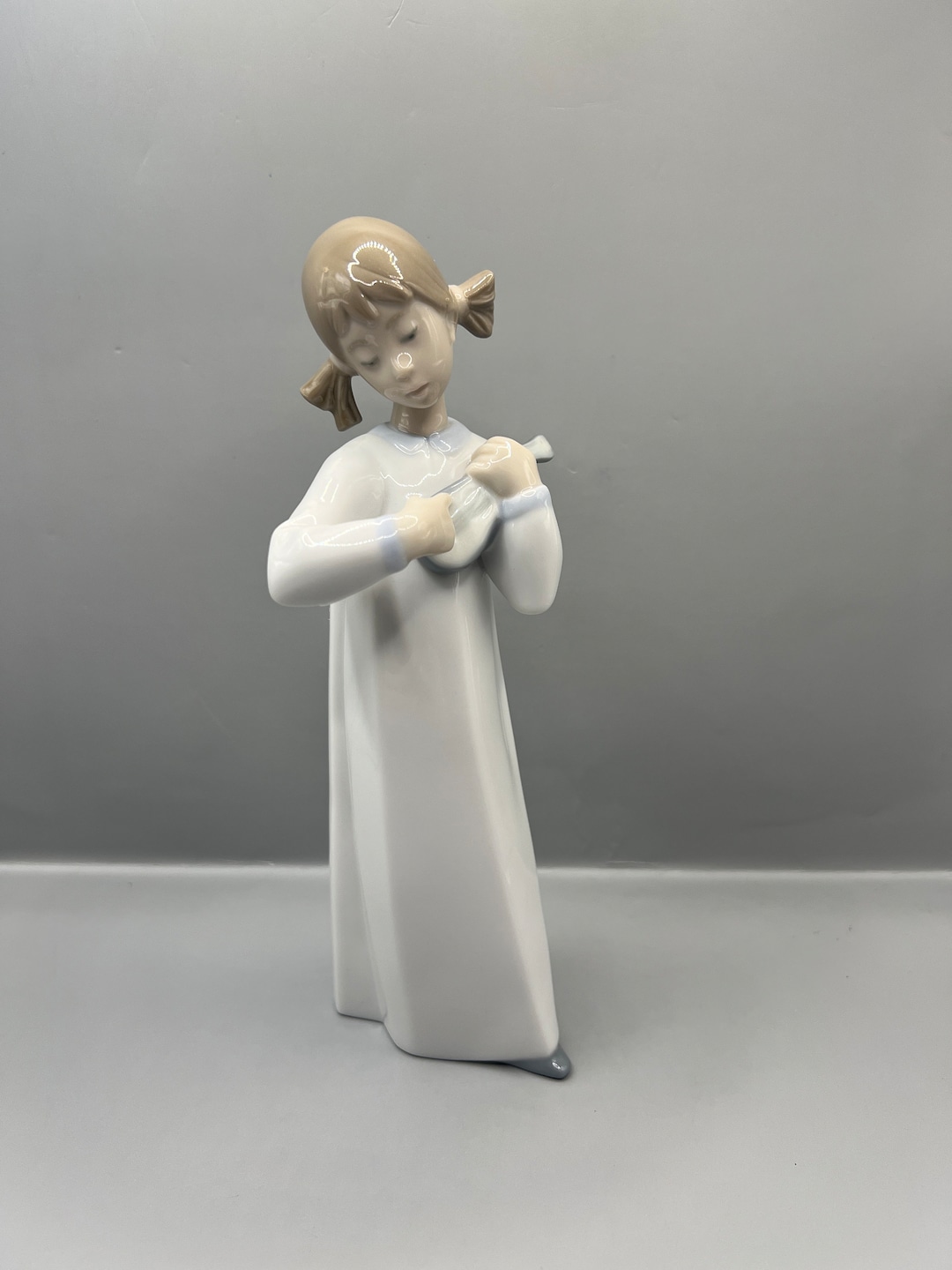 Lladro Girl With Guitar Girl With Mandolin - Etsy