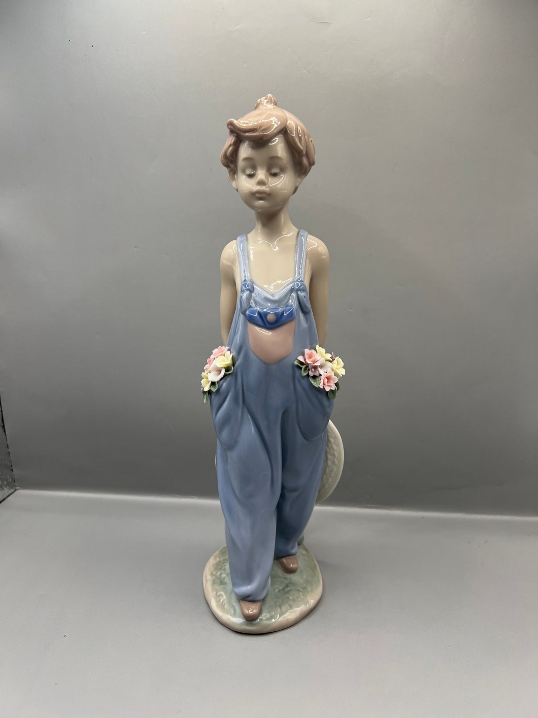 Vintage Lladro Lladro Pocket Full of Wishes Figurine #7650, Boy With ...