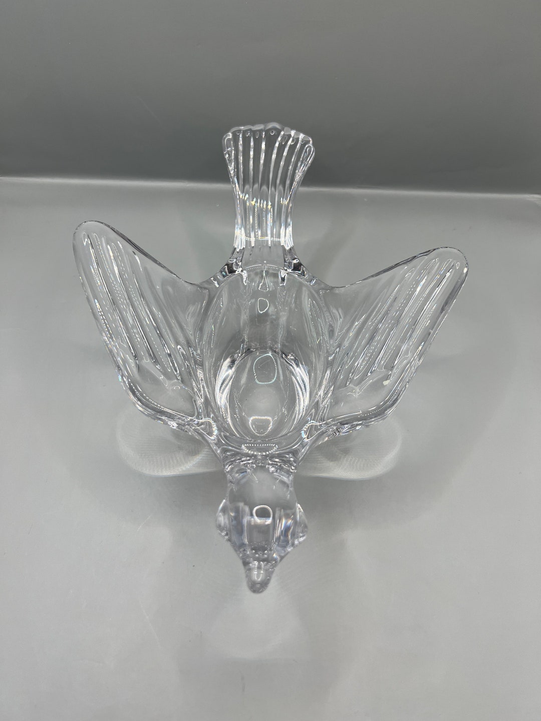 Vintage French Crystal Bird Dish: Cristalleries Royales De Champagne - Etsy