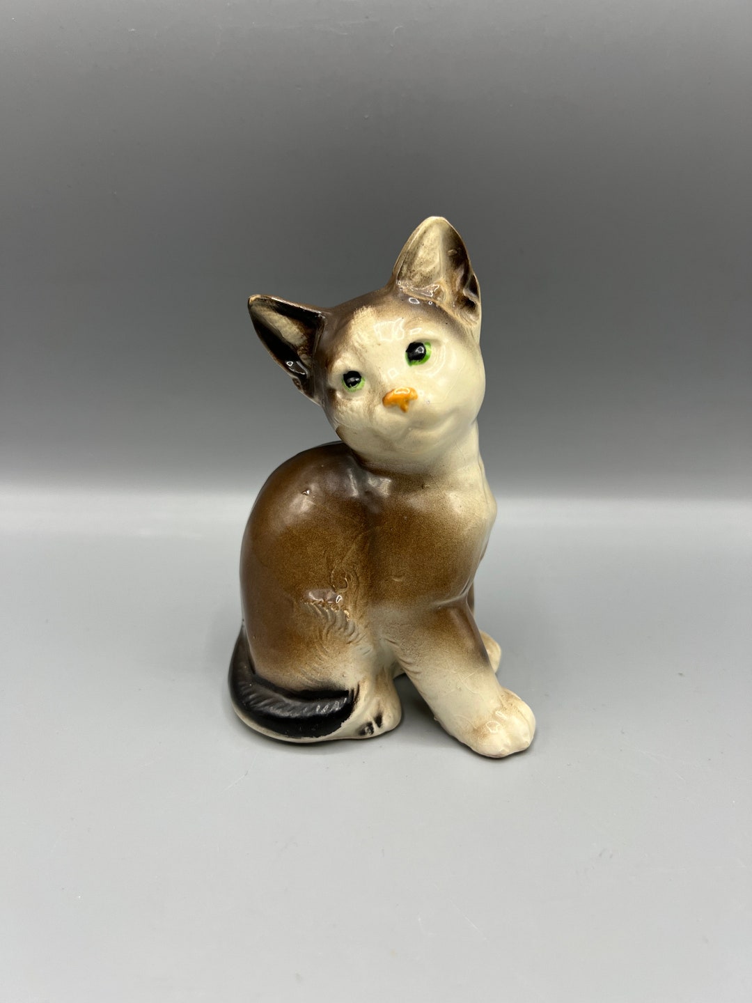 Vintage Nippon Yoko Boeki Ceramic Cat - Mid Century Japan Kitty - Etsy
