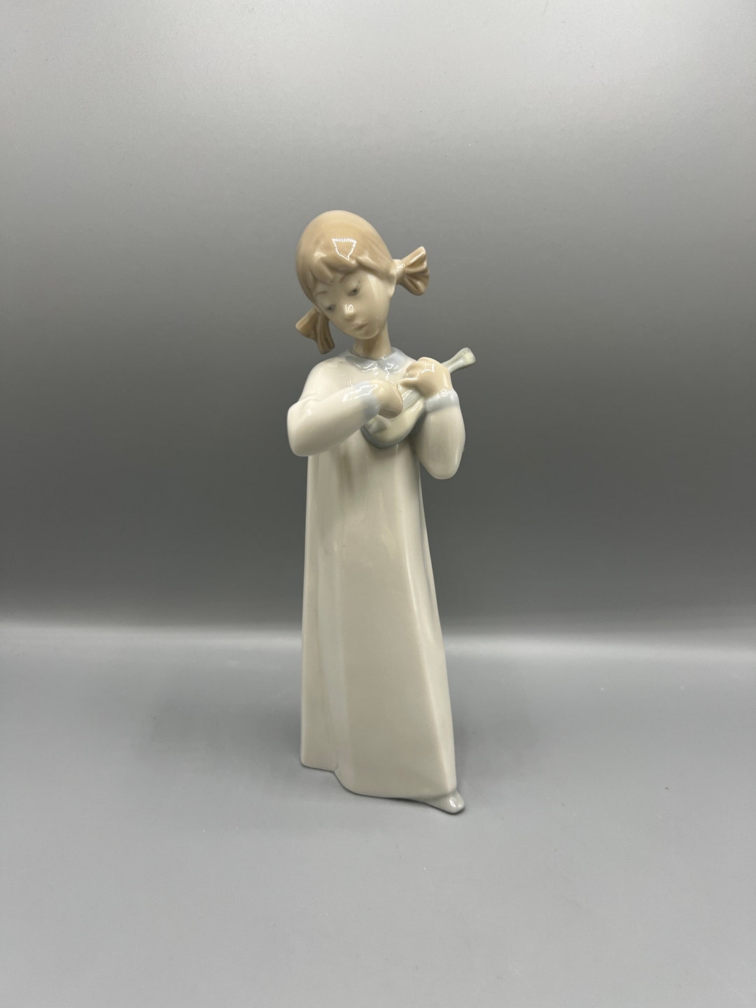 Lladro - Girl With Guitar - Girl With Mandolin - Etsy