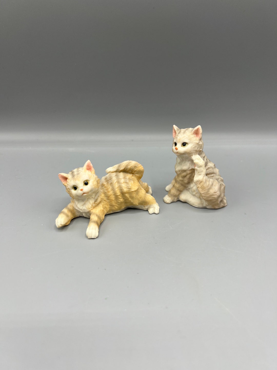 Vintage Resin Cats - Set of 2 - Etsy