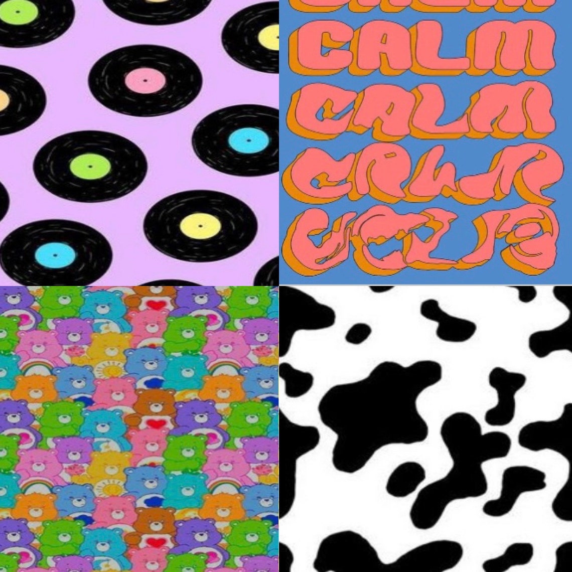 Indie Hippy Colorful collage kit Kidcore Aesthetic wall decor | Etsy