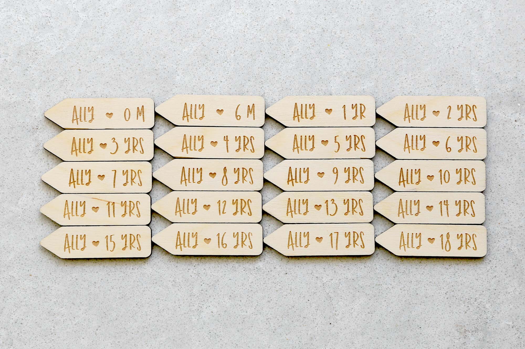 Arrow Wooden Height Ruler Markers - Etsy Australia