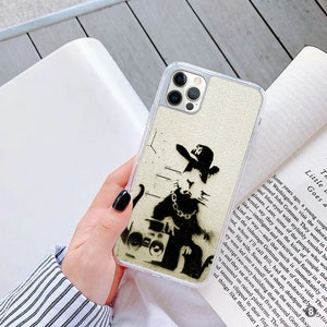 Banksy Phone Case Clear Gel Grip Sides and Hard Back for - Etsy UK
