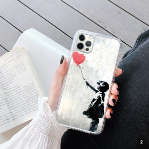 Banksy Phone Case Clear Gel Grip Sides and Hard Back for - Etsy UK