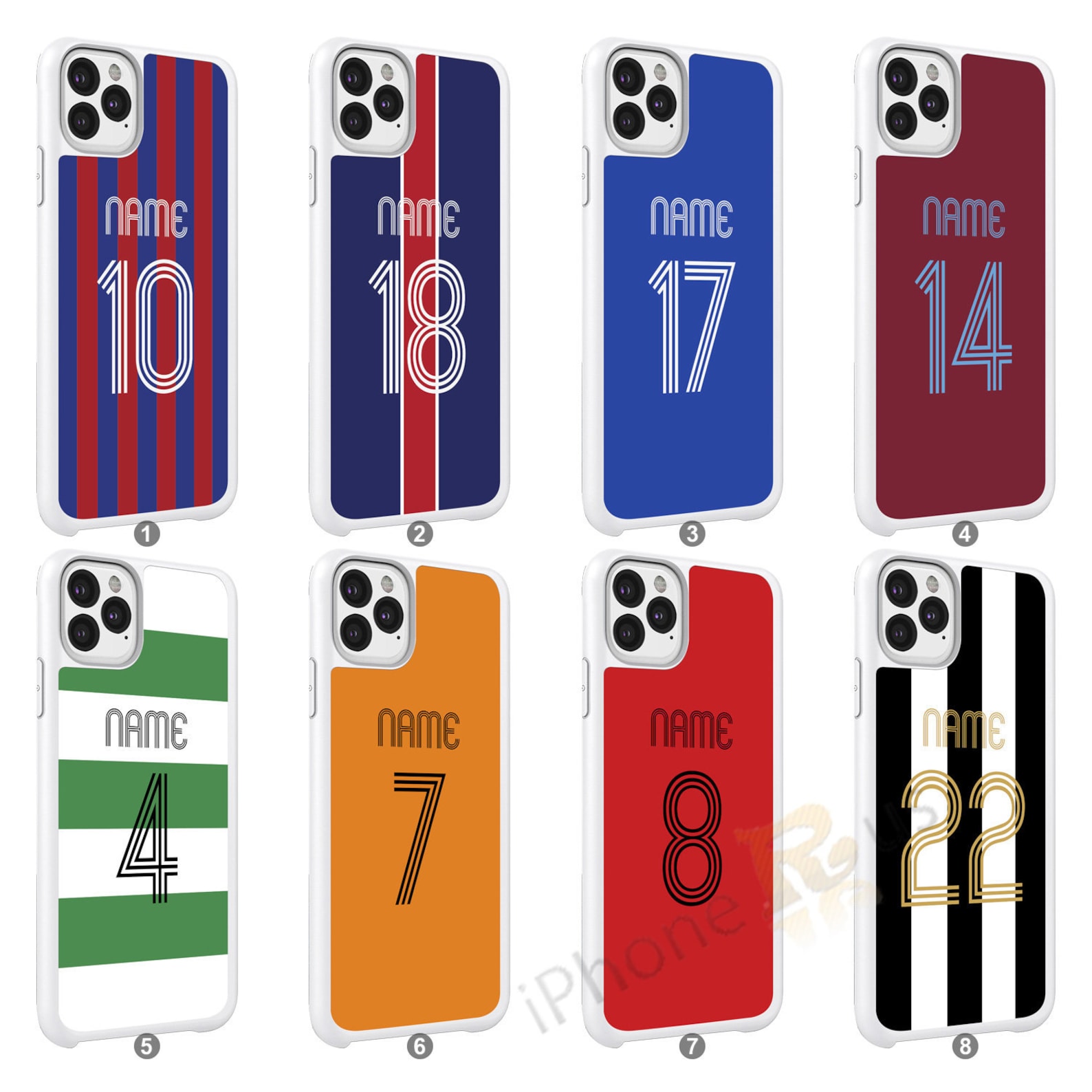 Personalised Football Retro Jersey Shirt Phone Case Cover Any - Etsy UK