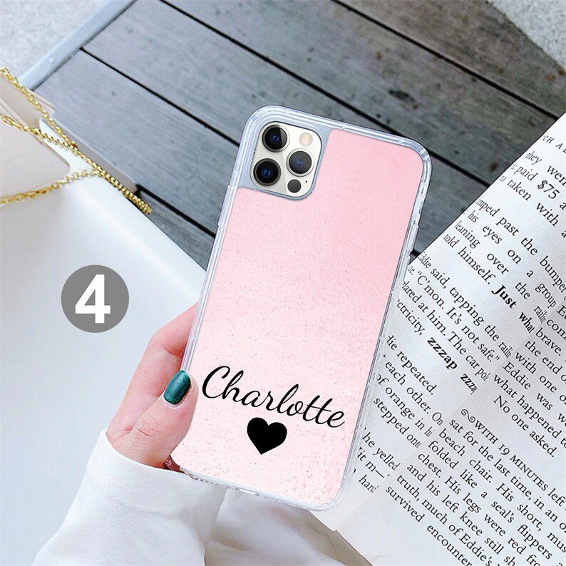Ladies Personalised Phone Case Initials Name Custom Cover for - Etsy UK