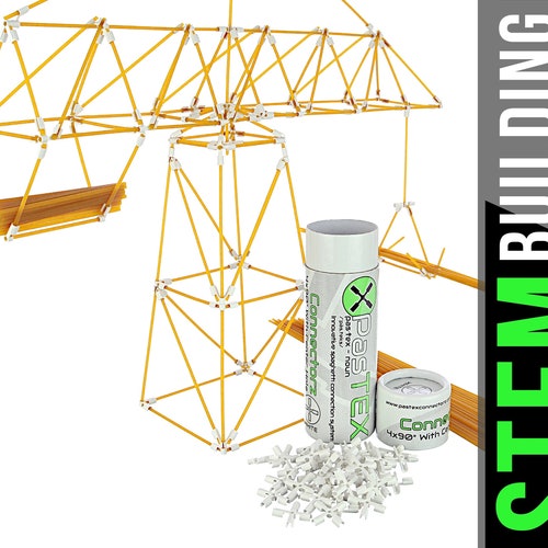 Pastex Spaghetti STEM Building Toy 3 Sides 125 Pieces - Etsy Canada