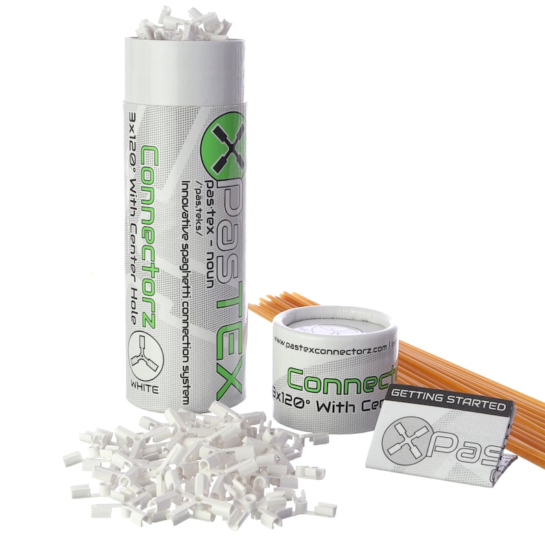 Pastex Spaghetti STEM Building Toy | 3 Sides | 125 Pieces | Stocking ...