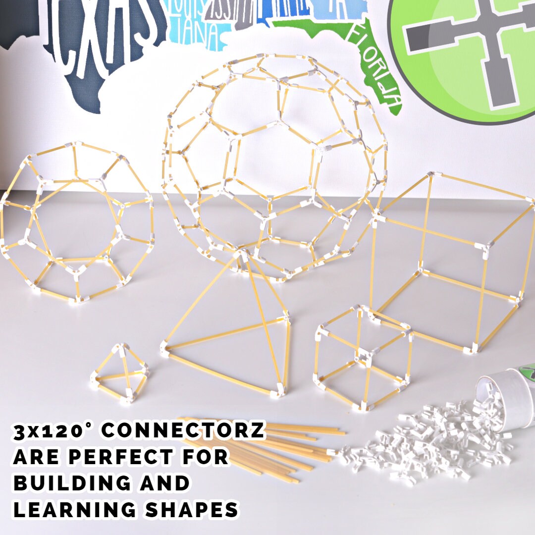 Pastex Spaghetti STEM Building Toy | 3 Sides | 125 Pieces | Stocking ...