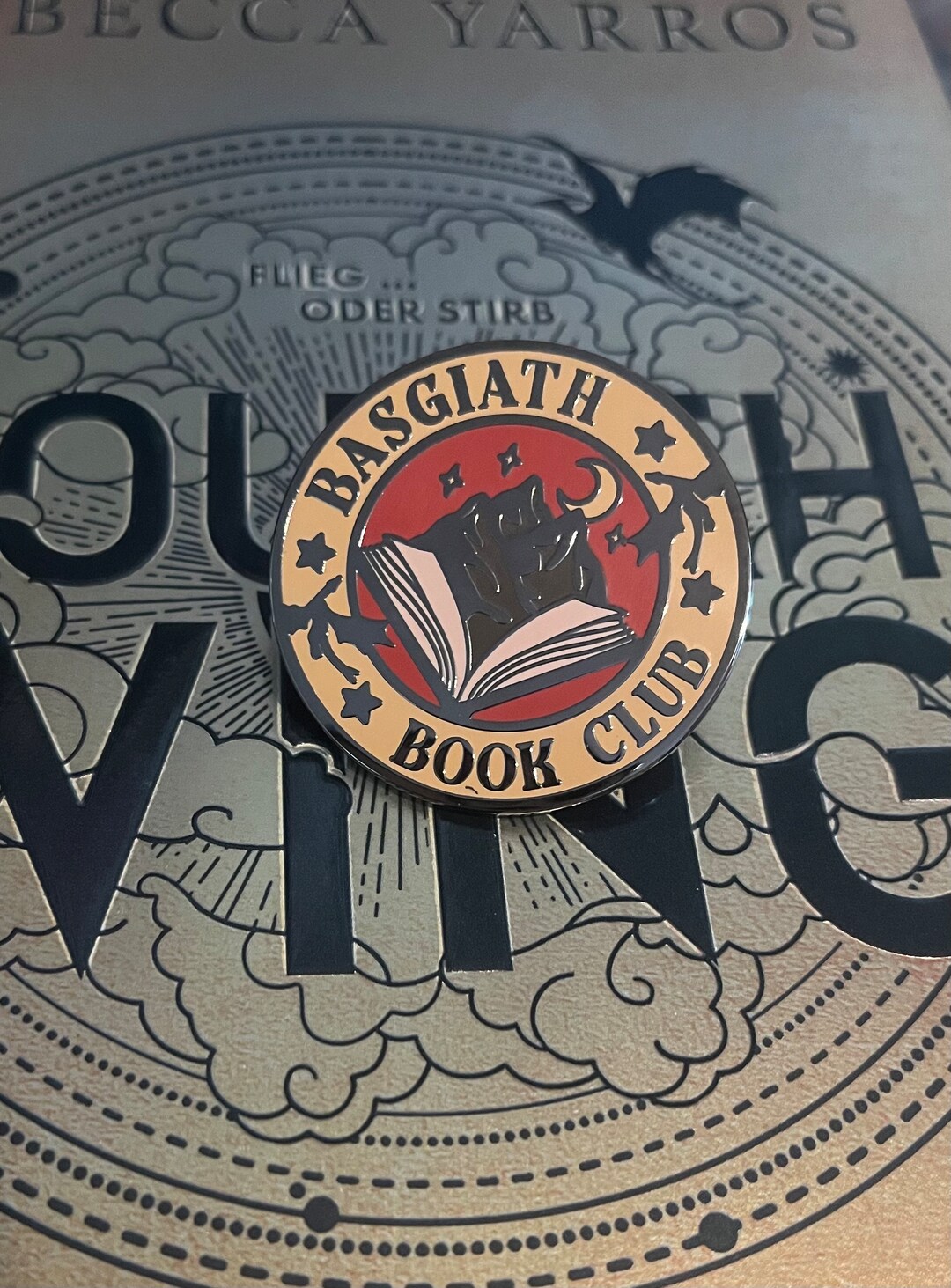 Officially Licensed Fourth Wing Wingleader Enamel Pin - Preorder - Etsy