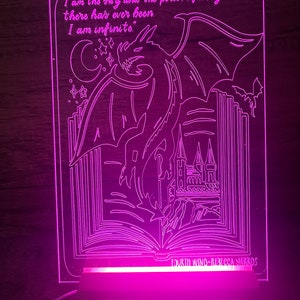 Officially Licensed Fourth Wing LED Acrylic Light - Etsy