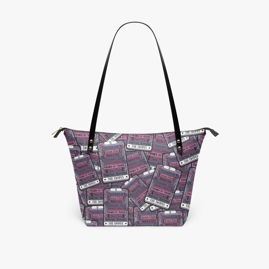 Dark Romance Tropes Roomy PU Tote Bag - Etsy