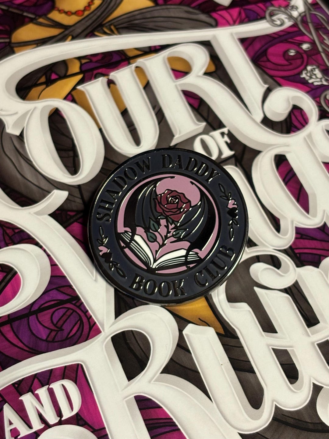 Shadow Daddy Book Club Enamel Pin - Etsy