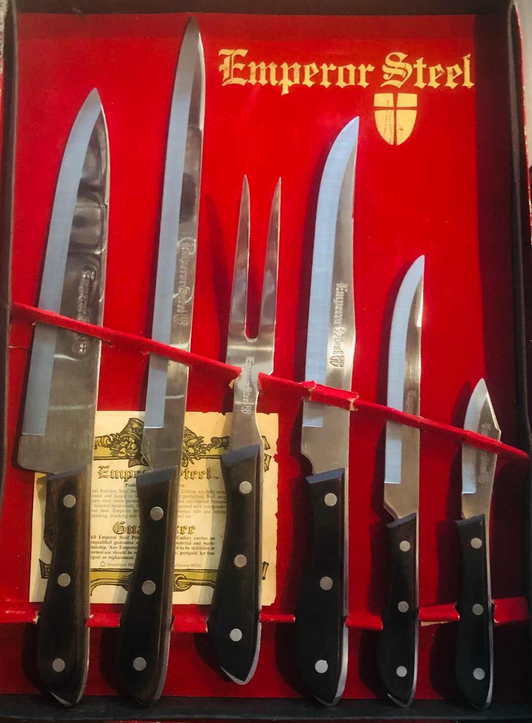 Emperor 6 Piece Chef’s Carving Knives Stainless Steel , 1970s Boxed ...