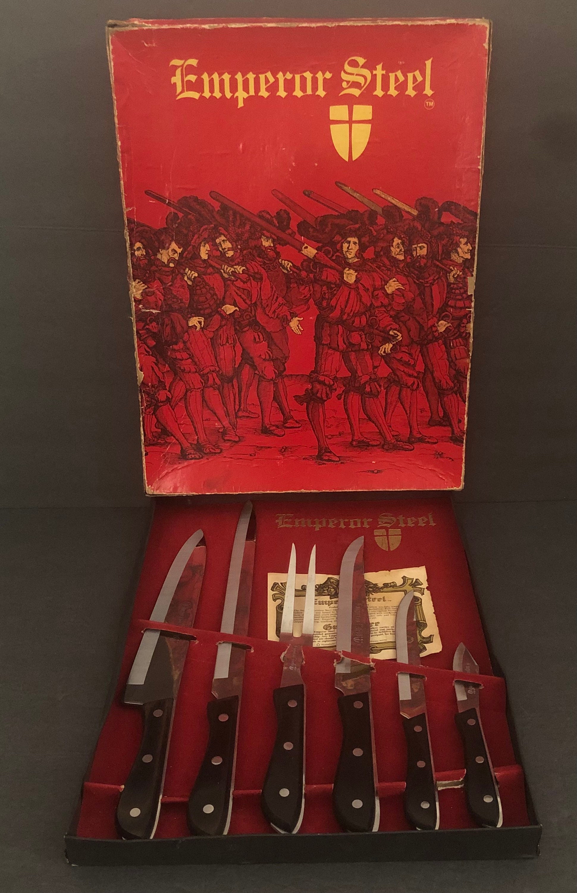 Emperor 6 Piece Chef’s Carving Knives Stainless Steel , 1970s Boxed ...