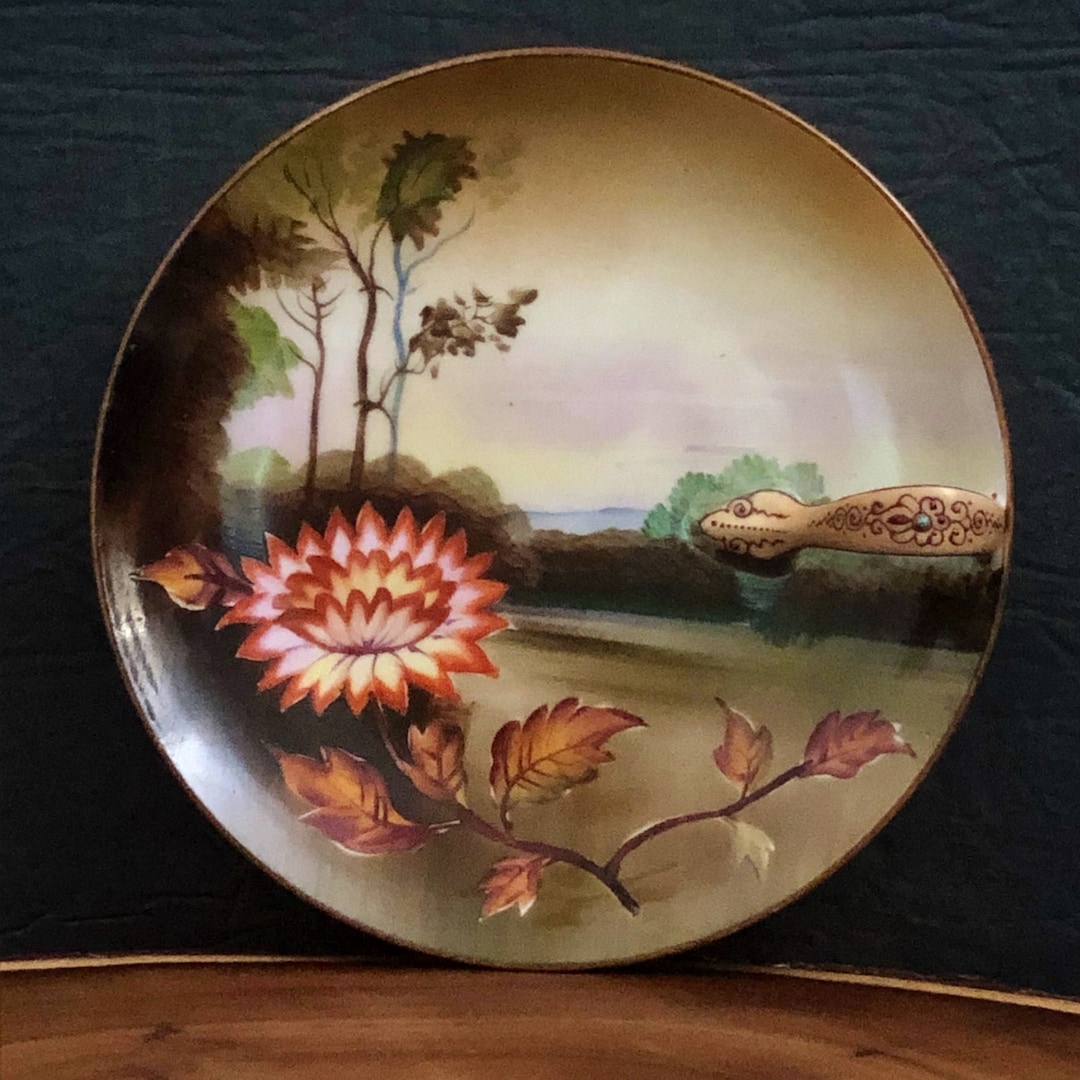 Handpainted Eden Noritake Plate, 1940s Handpainted Lemon Dish, Deco ...