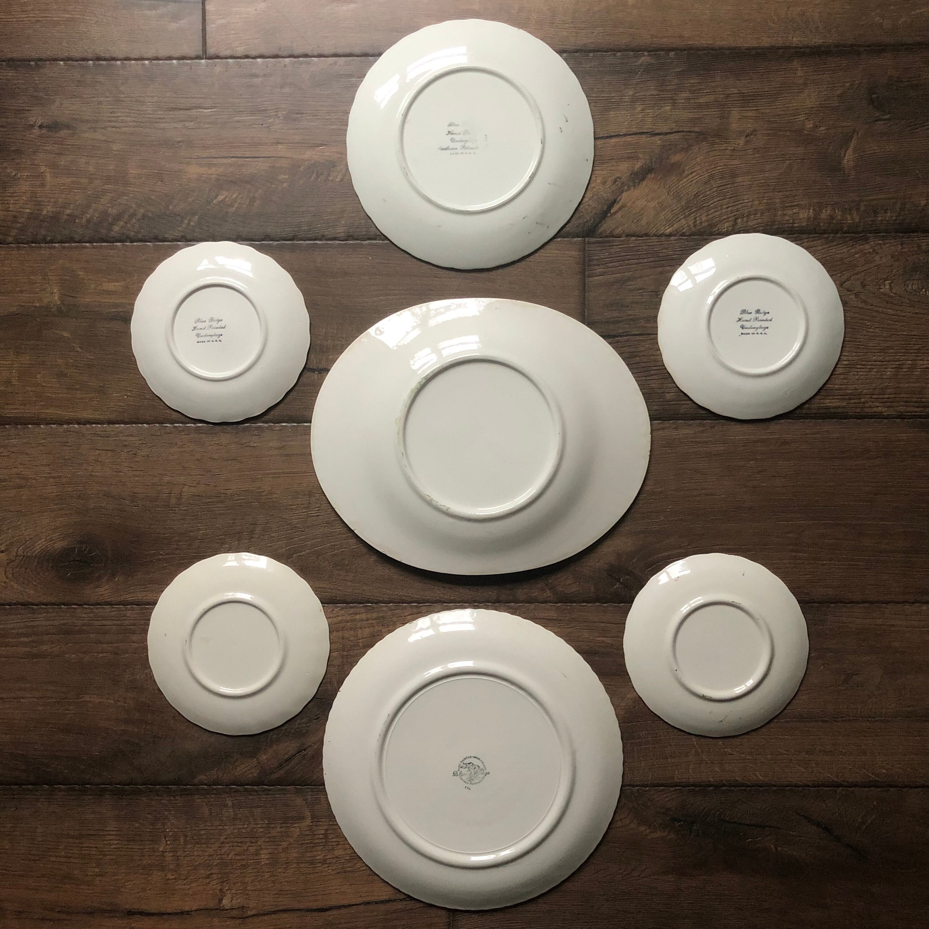 Blue Ridge Southern Potteries Plate Collection Vintage - Etsy