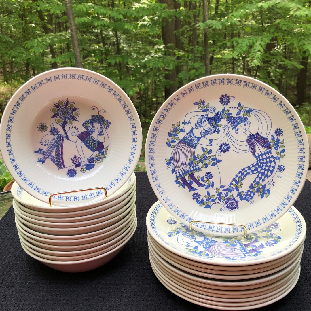 Figgjo Flint Norway Lotte Salad Plates , Traditional Figgjo ...