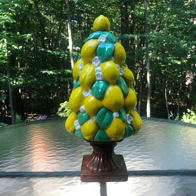 Vintage Lemon Tree Topiary, Ceramic Jamar Mallory Studio Lemon Tree ...
