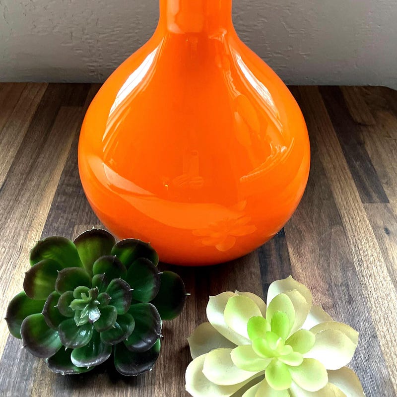 Orange Vases - Etsy