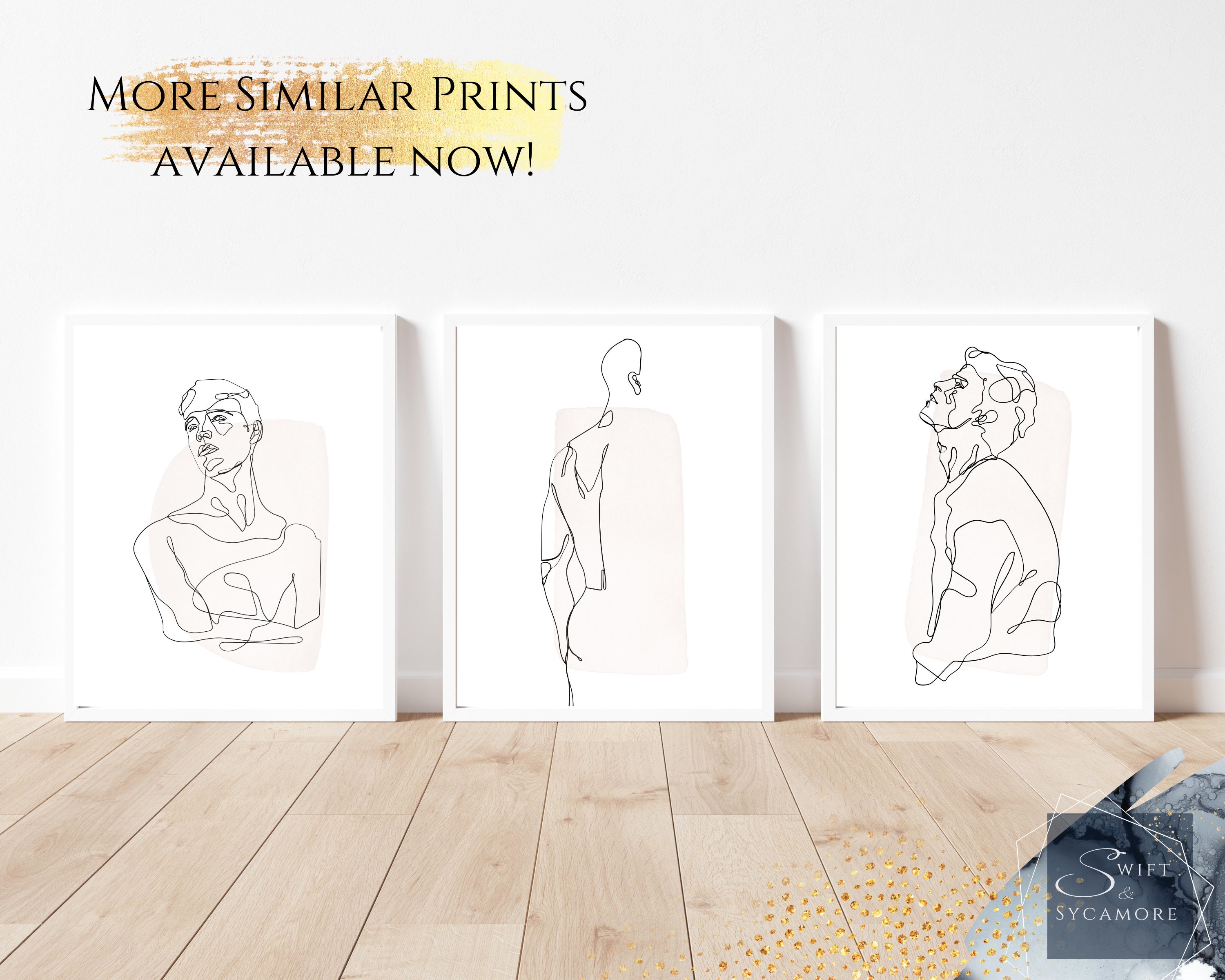 Male Silhouette Abstract Line Art One Line Art Minimalist - Etsy