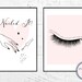 Pink Lash Techs Wall Decor Bundle, Beautician Gifts, Beauty Salon ...