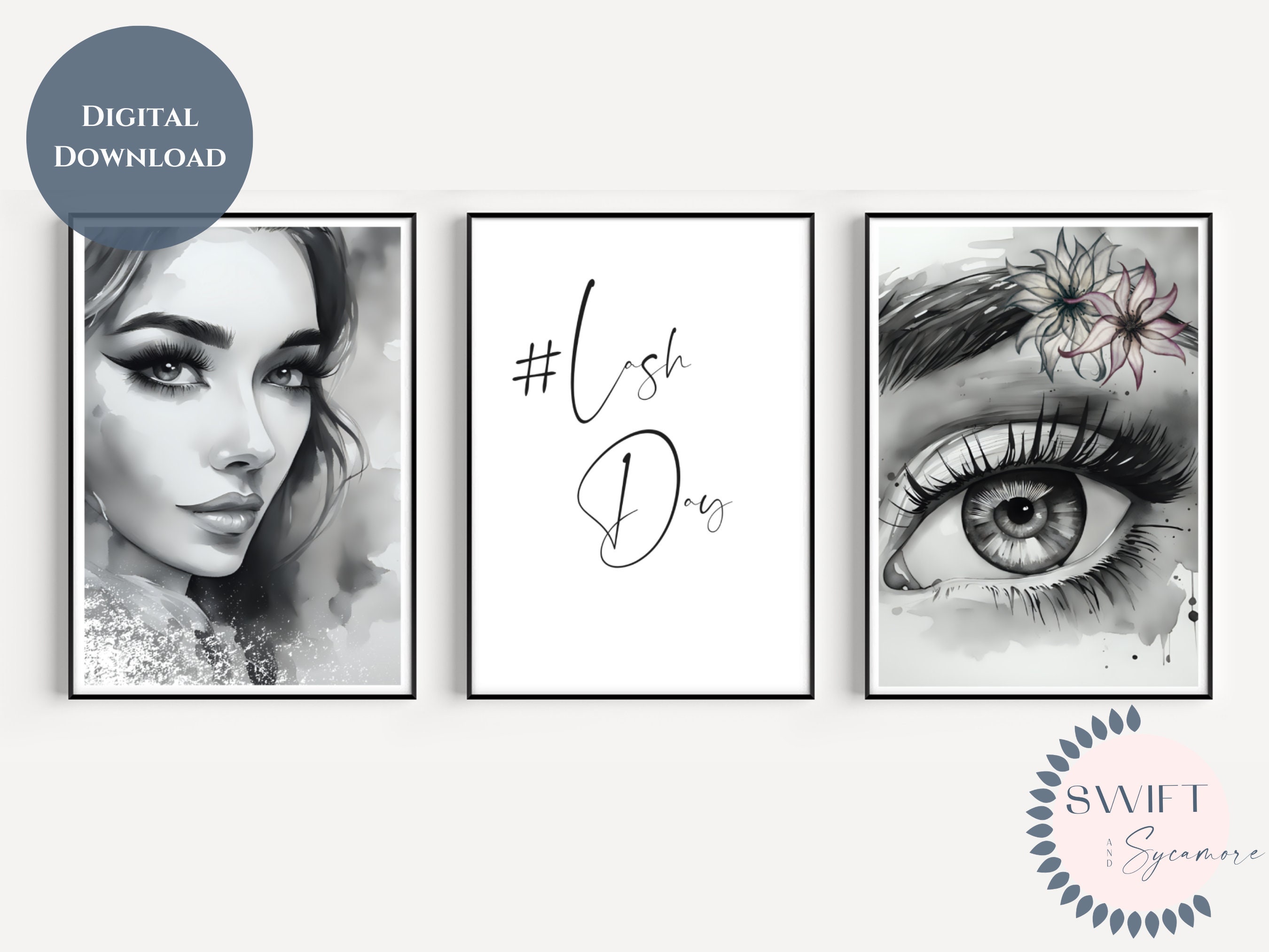 Lash Tech Art Print Room Decor, Printable Beauty Salon Gifts, Beauty ...