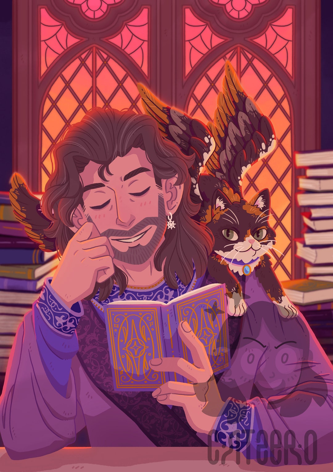 Wizard of Waterdeep Gale & Tara BG3 Print - Etsy