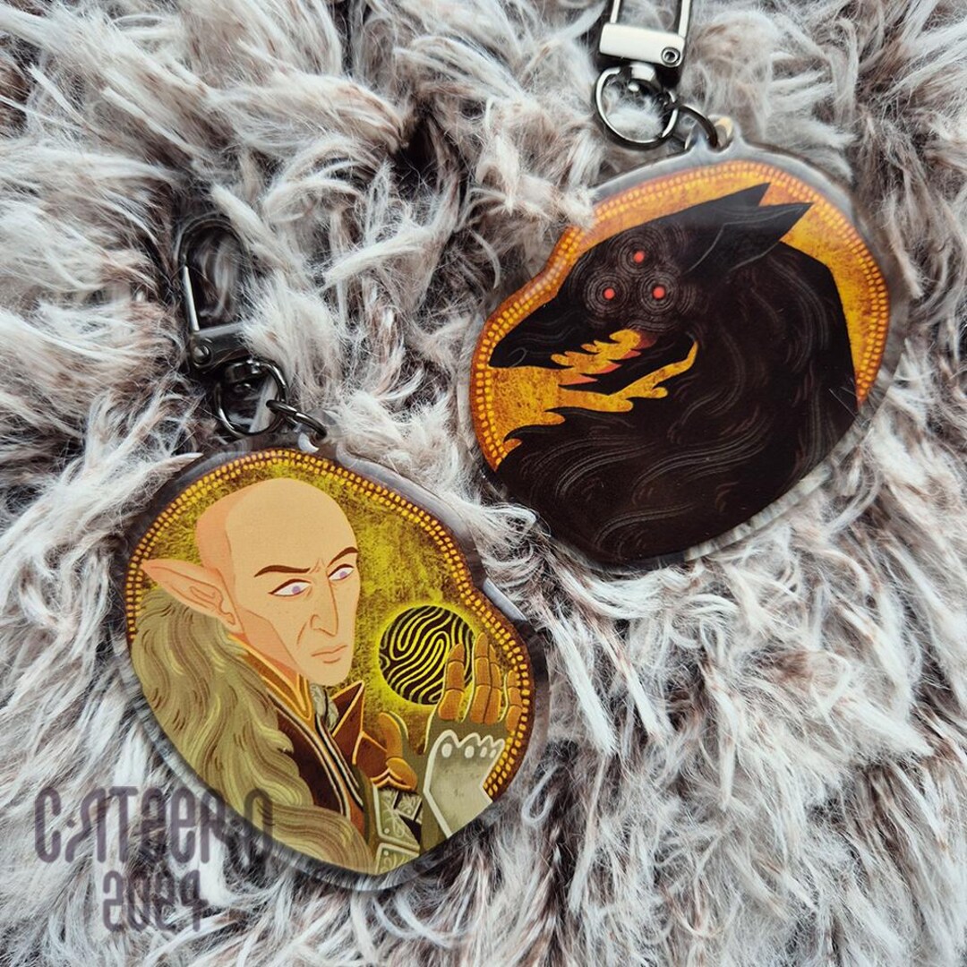The Dreadwolf | Solas | Dragon Age Inquisition | Double Sided Charm - Etsy