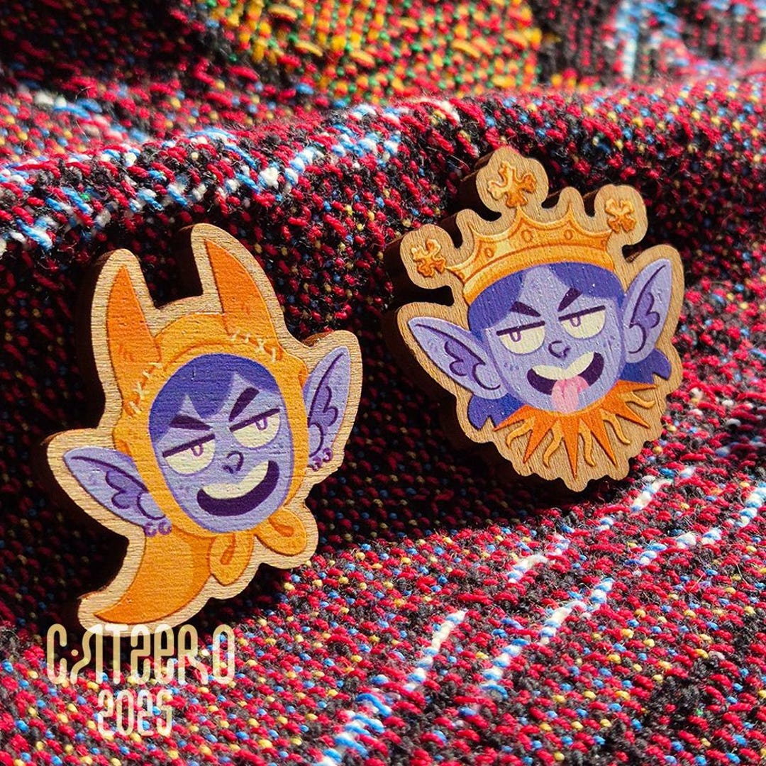 Medieval Goblins | Wooden Pins - Etsy