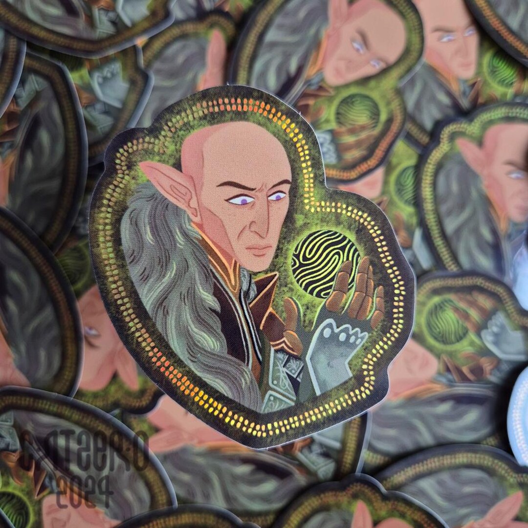The Dreadwolf | Solas | Dragon Age | Holographic Sticker - Etsy