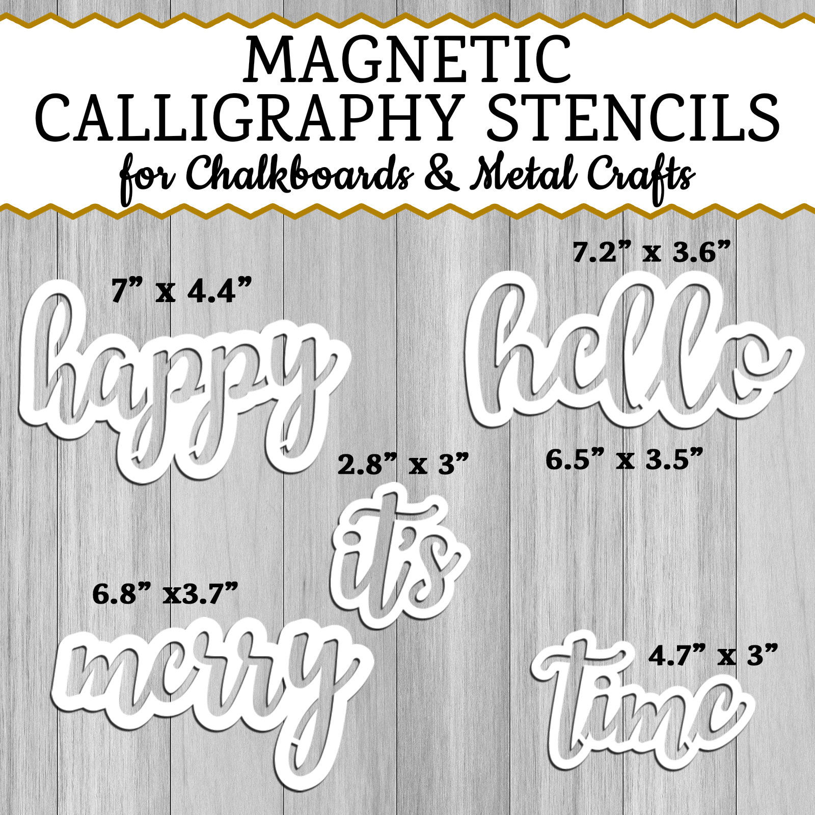Chalkboard Stencils, Calligraphy Stencils, Stencils for Painting, DIY ...