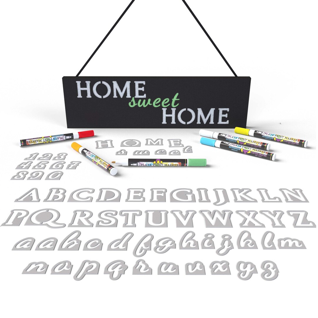 Hanging Chalkboard Sign DIY Welcome Sign Craft Kit magnetic Chalk Board ...