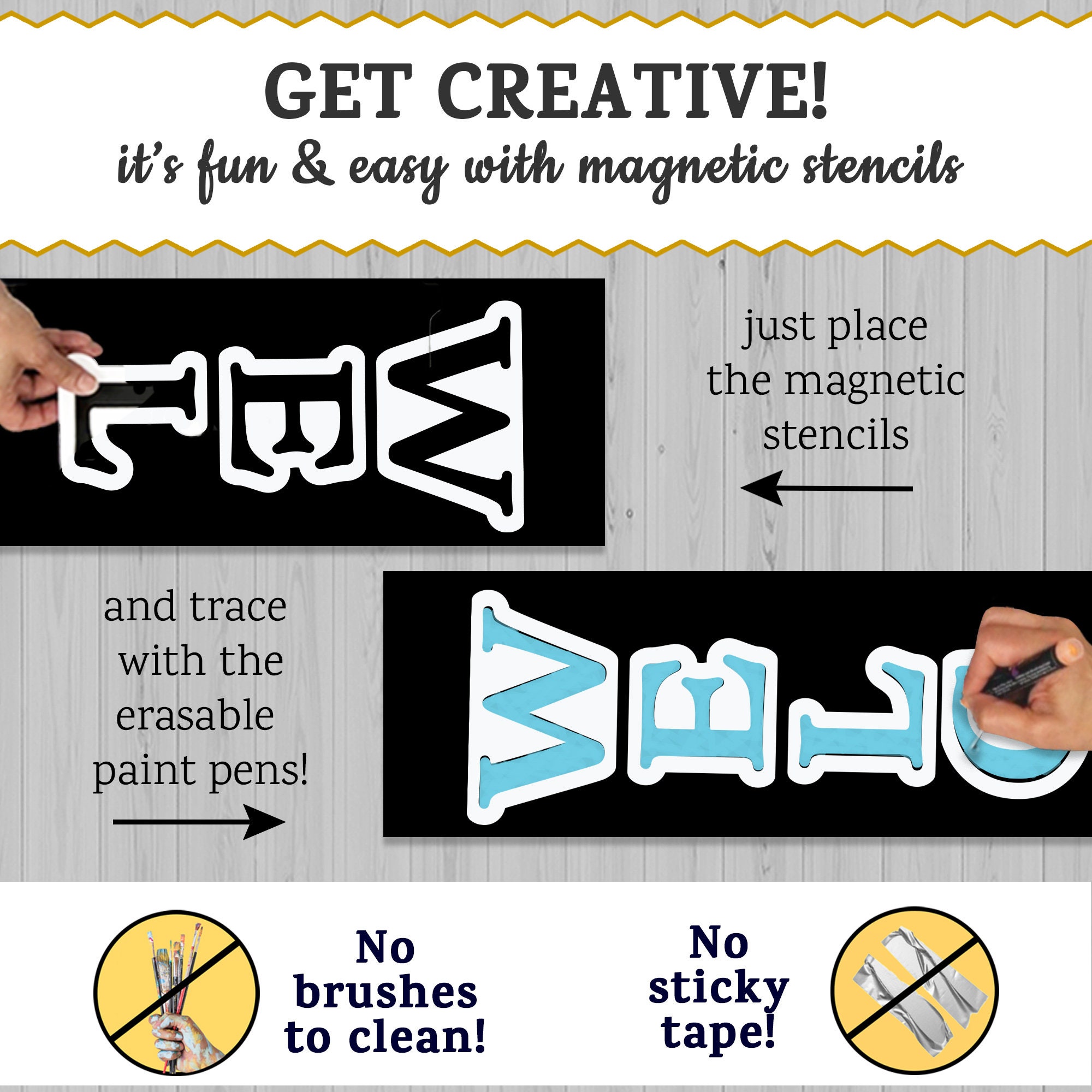 Chalkboard Stencils Interchangeable Holiday Sign Stencils - Etsy